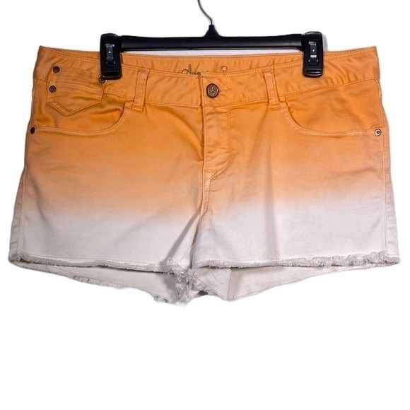 American Rag | Shorts | American Rag Orange White Ombre Cut Off Shorts ...